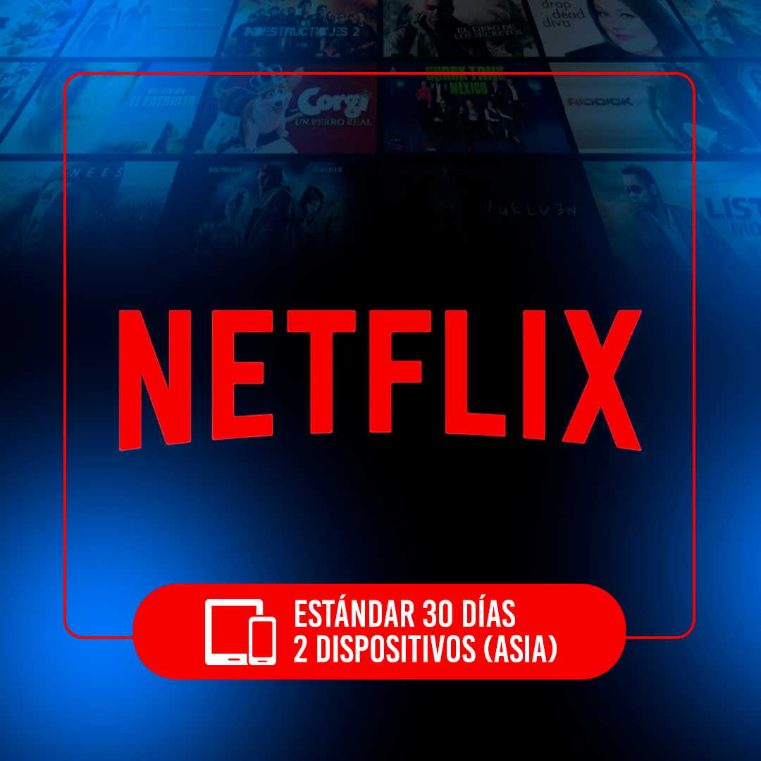 Cuenta Netflix Estándar 30 días 2 dispositivos (EEUU-Europa-Asia ...